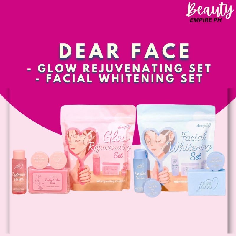 Dear Face Glow Rejuvenating Set and Facial Whitening Set | Shopee ...