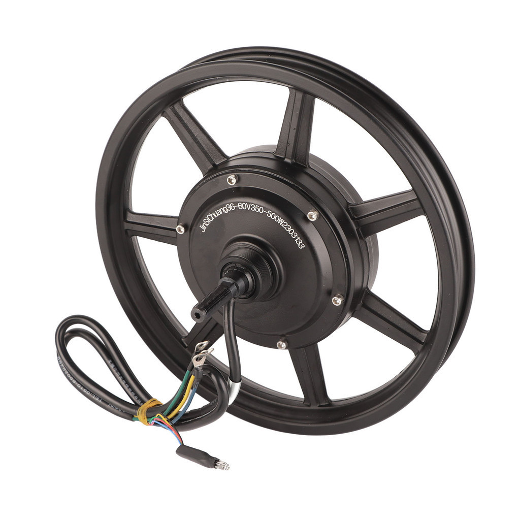 14 Inch 48V 500W Electric Bike Hub Motor Fork Size 130mm Rear Drive Hub Motor for Folding Bike ...