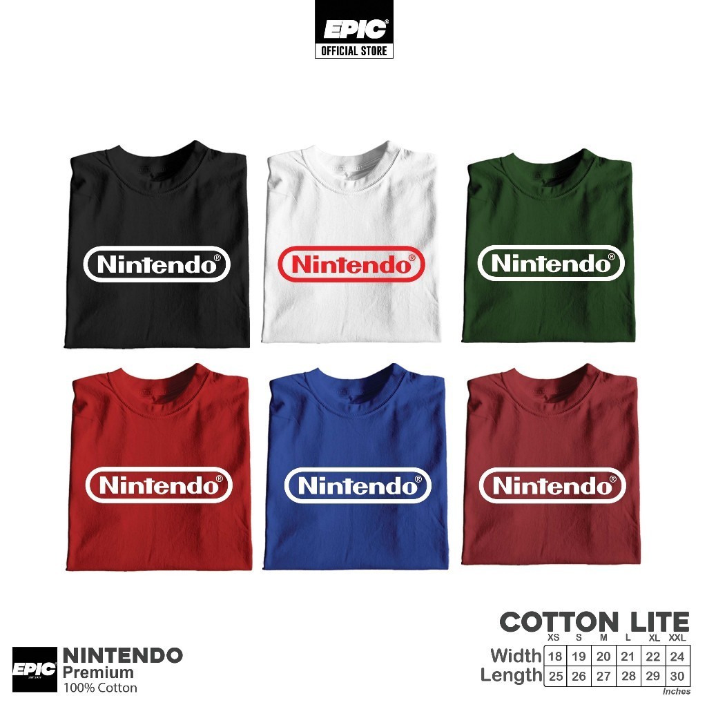 BASIC TEES - NINTENDO - Epic Clothing Streetwear - TOP SELLING UNISEX ...