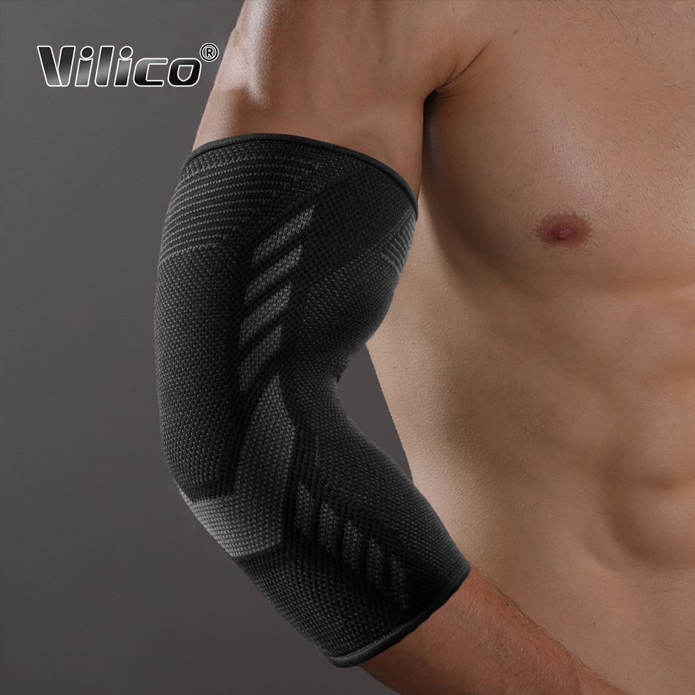 Vilico Compression Elbow Brace Support Sleeve Tennis Elbow Brace Strap ...
