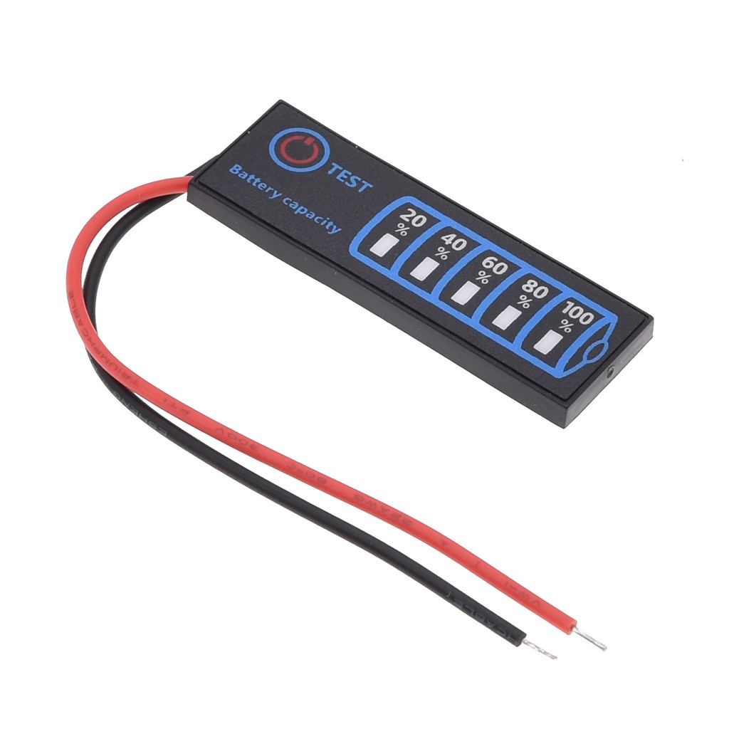 ۩1-8S 18650 Li-ion Lipo Lithium 5-30V Lead Acid Battery Level Indicator ...
