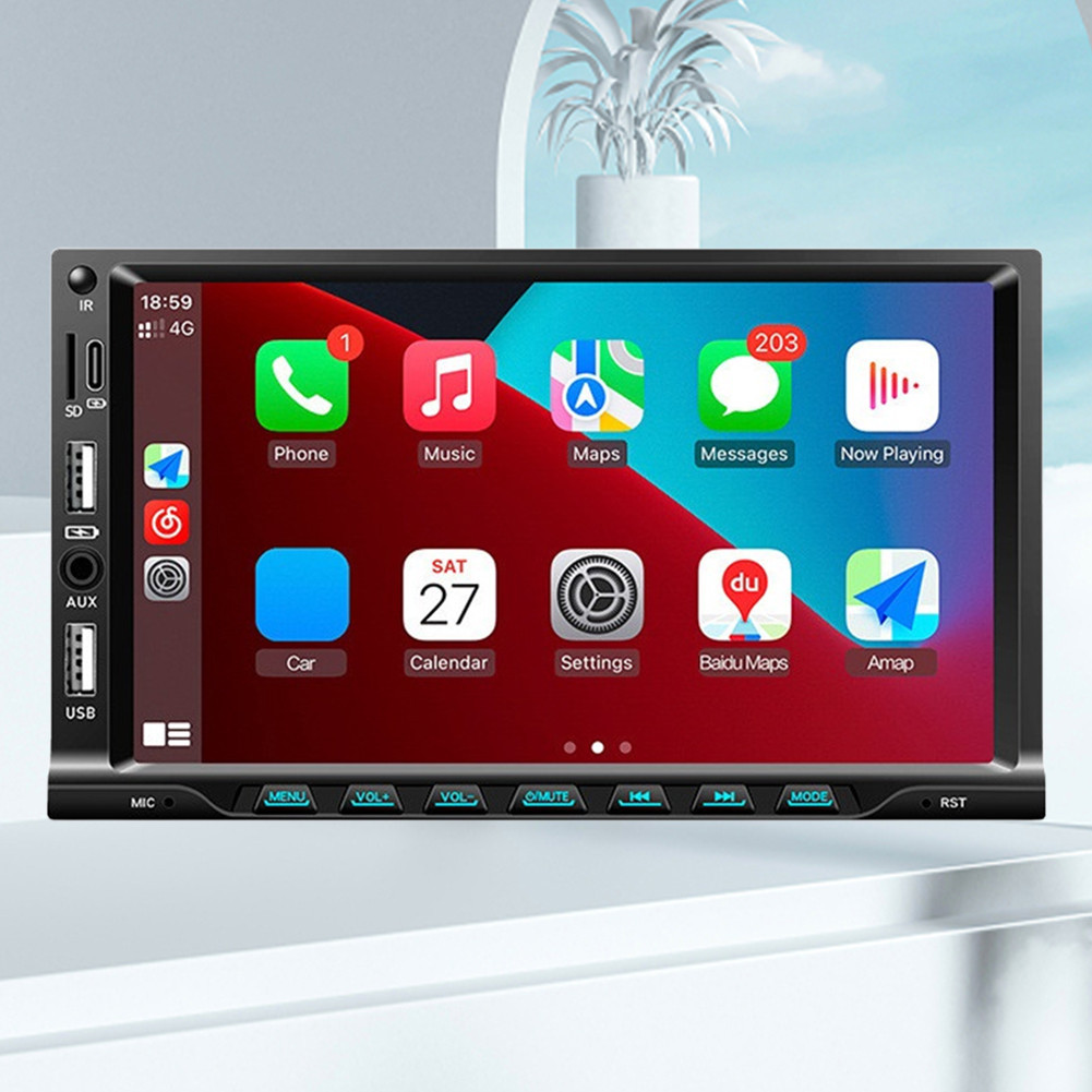 ♠7 Inch Car Radio Stereo Mirrorlink Apple Carplay Android Auto ...