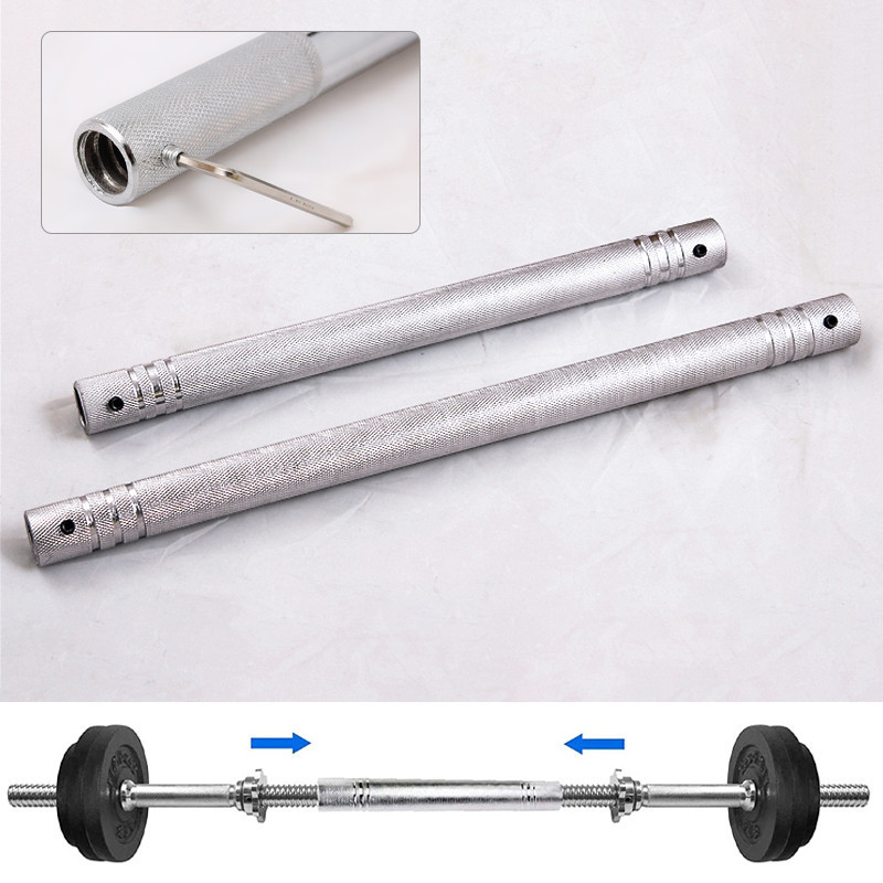 Adjustable Steel Dumbbell Connector Rod For Home Gym 25mm Barbell ...