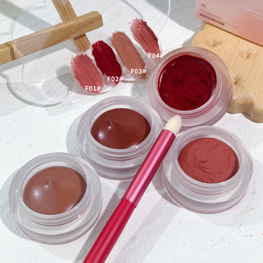 Canned Lip Mud Balm Lip Glaze Matte Lipstick Velvet Mousse Solid Lip ...