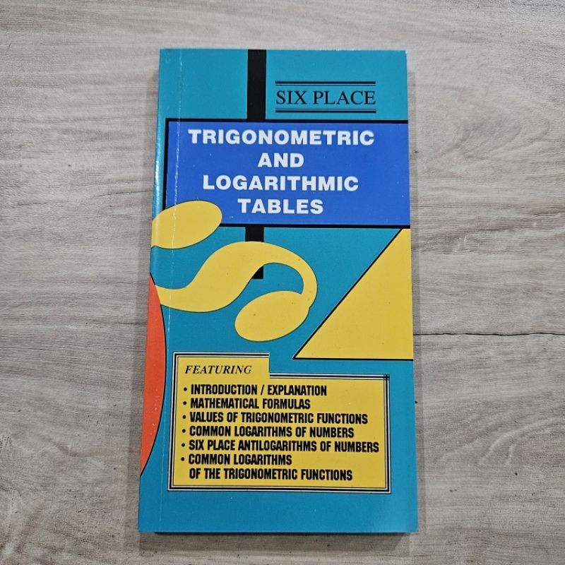 TRIGONOMETRY and LOGARITHMIC TABLES | Shopee Philippines