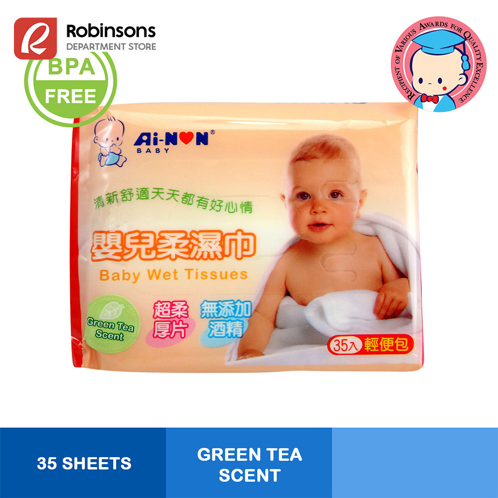Ainon Baby Wet Tissue (35 sheets) | Shopee Philippines