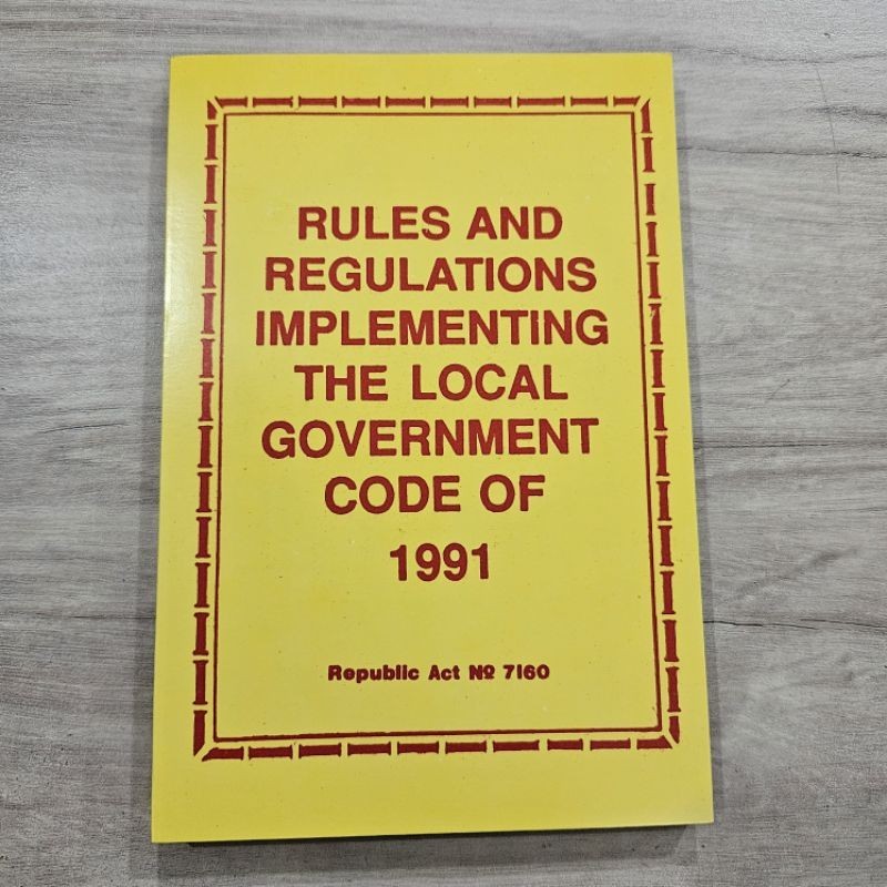 Rules and Regulations Implementing the Local Government Code of 1991 ...