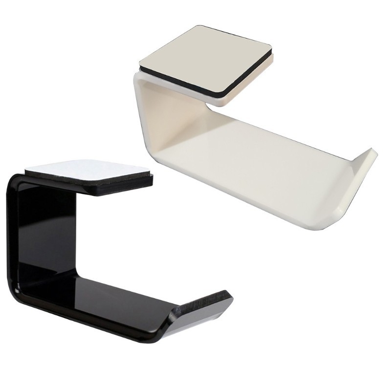 ⚜Earphone Sticky Display Hook Acrylic Sticker Headphone Bracket Hanger ...