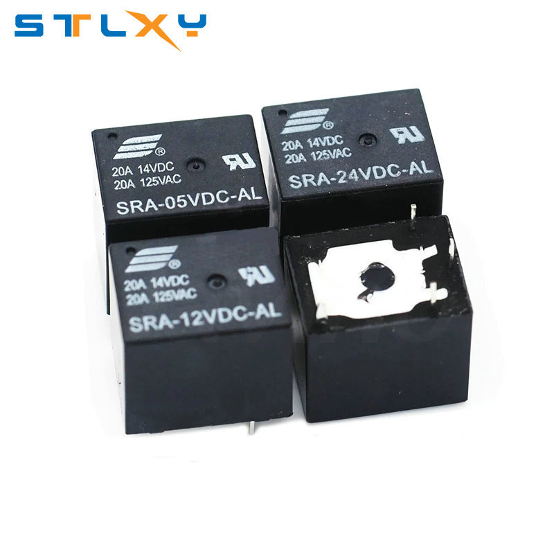 5Pcs 5V 12V 24V 20A DC Power Relay SRA-05VDC-CL SRA-12VDC-CL SRA-24VDC ...