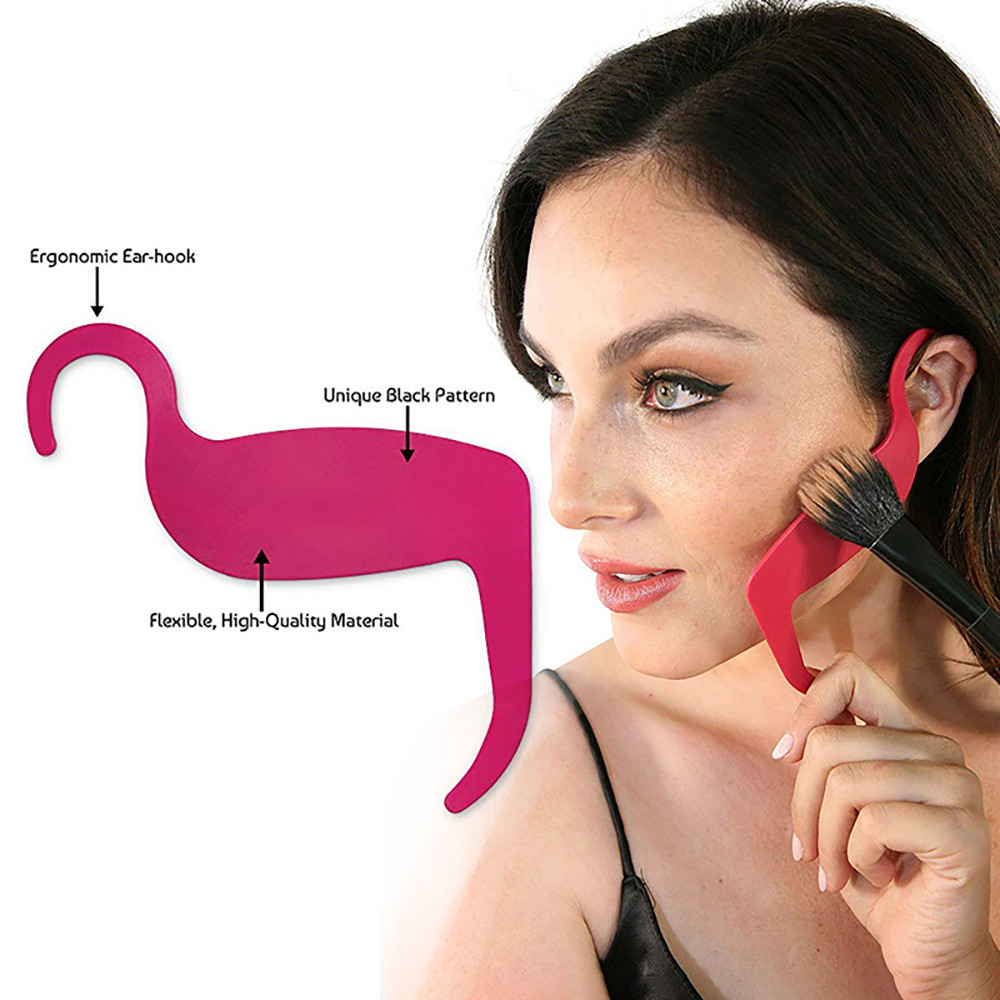 Perfect Contour Curve Stencil Eyebrow Shaper Eyeliner Cards Face Cheek ...