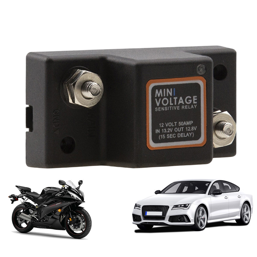 ☁Dual Battery Isolator Waterproof Car Motorcycle VSR 12V 50A Dual ...