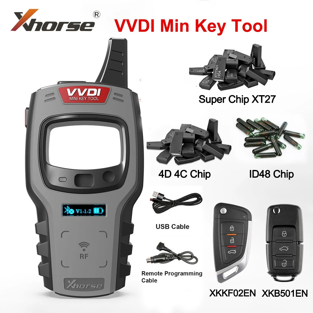 ~Remote Car Key Programmer Xhorse VVDI Mini Key Tool With 96bit 48-Clone Function XT27 Super Chi ...