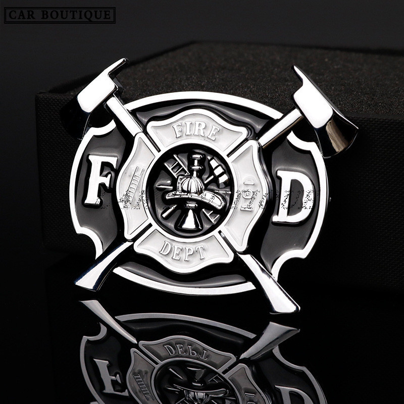 ️Fire Station Firefighter Metal Car Logo FIRE DEPT Car Sticker Logo ...