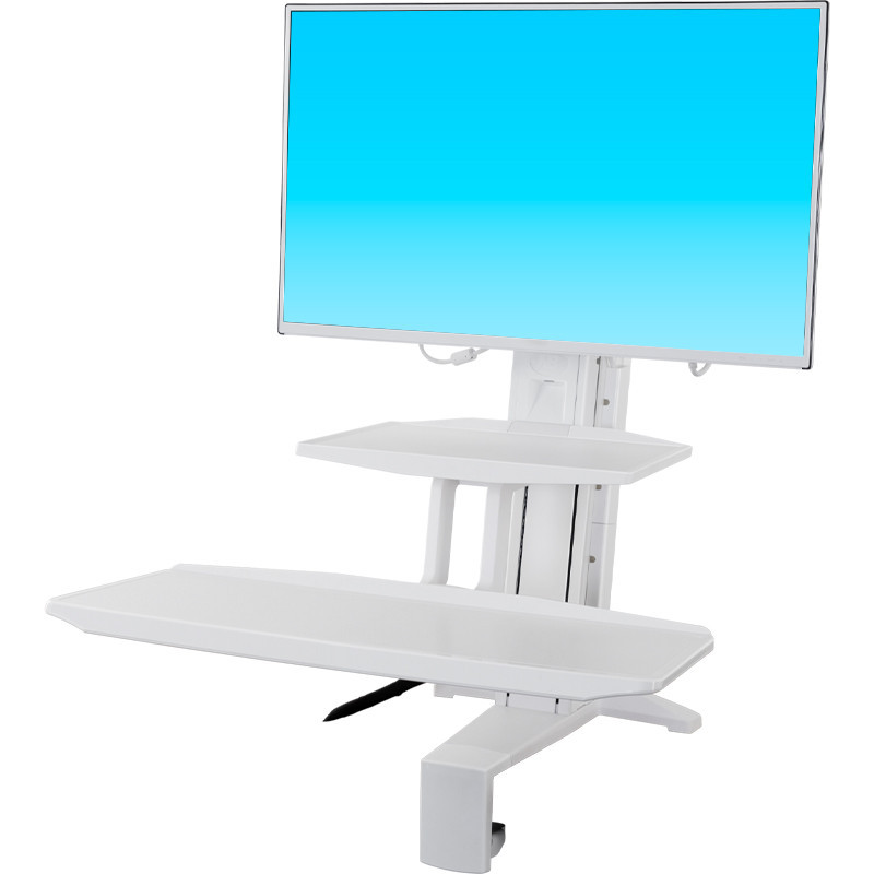 ☸NB ST35 Desk Clamping Ergonomic Computer Sit Stand Workstation 22-32 ...