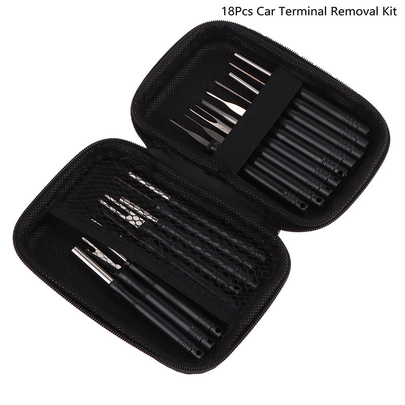 18 Pcs Car Terminal Removal Kit Repair Inspection Tools Cable Plug ...