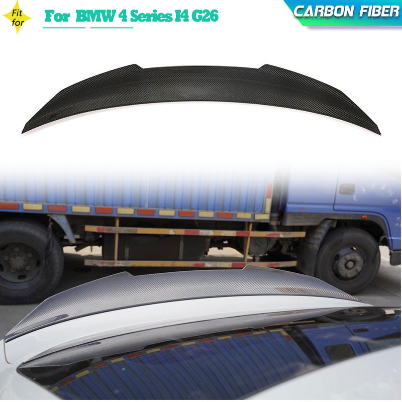 ⋌Carbon Fiber Rear Trunk Spoiler Wing For BMW 4 Series I4 G26 M Sport ...