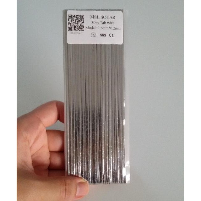 ALLMEJORES DIY Solar Panel. Solar Cell Welding Wire Strip 30m 1.6*0.2mm ...