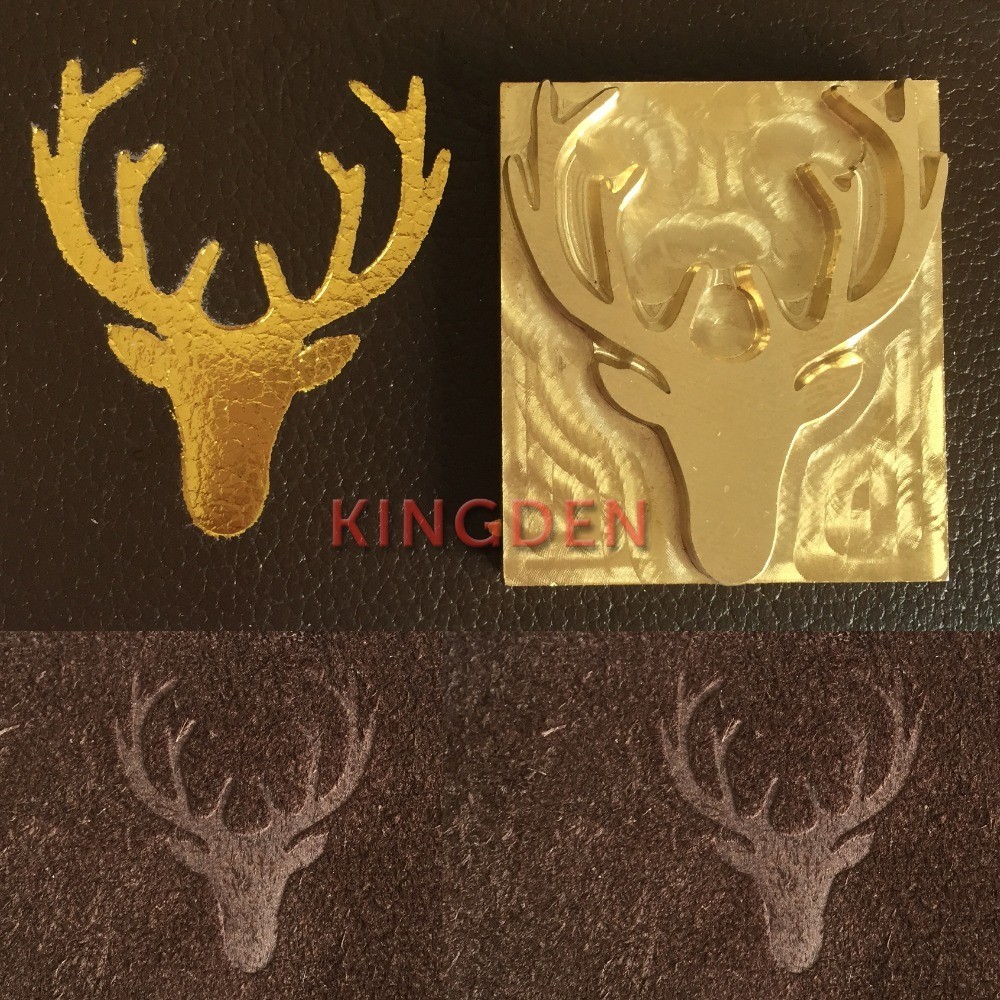 ⋛KINGDEN Leather Soldering Iron Stamp Brass Mold Die Cut Hot Foil Stamp ...