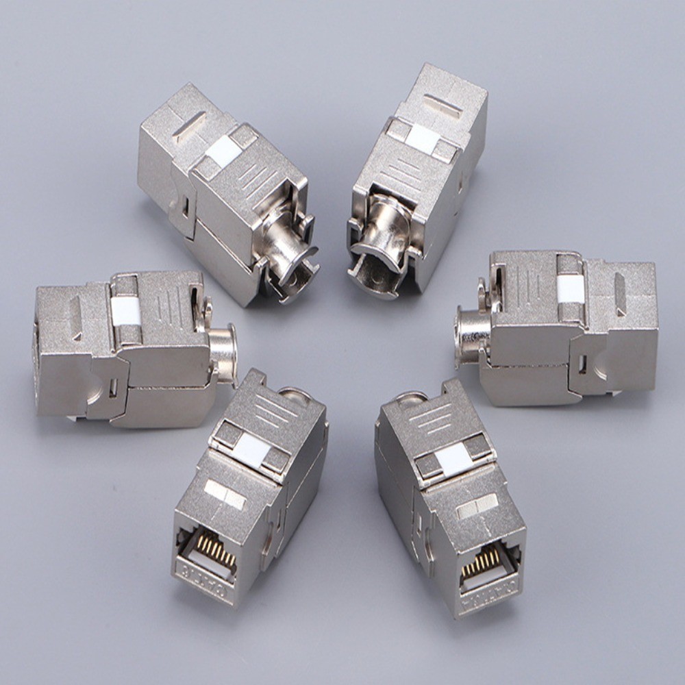 ♜6 Splitter Jack RJ45 Female Splitter 180 Degree Angled Quadrillion ...