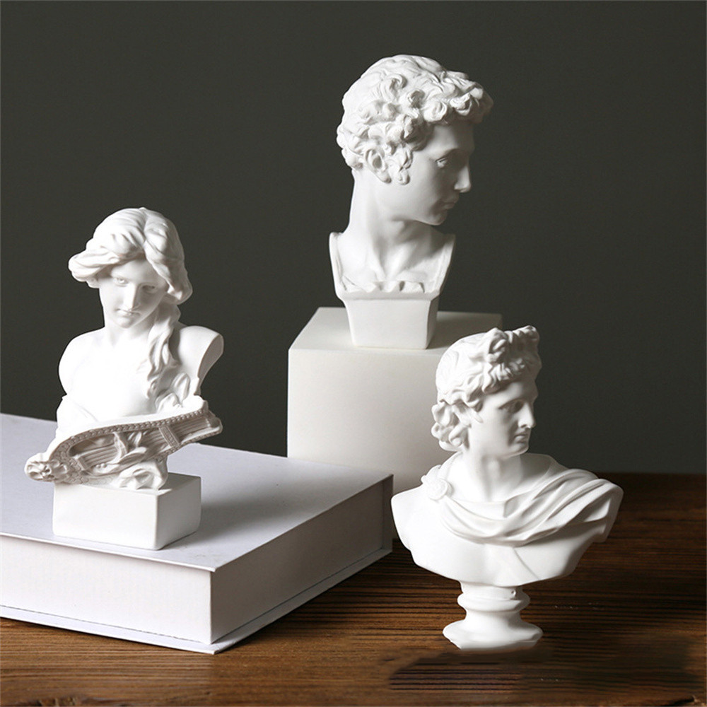 Greek Mythology God Goddess David Venus Mozart Bust Figurine Sculpture ...