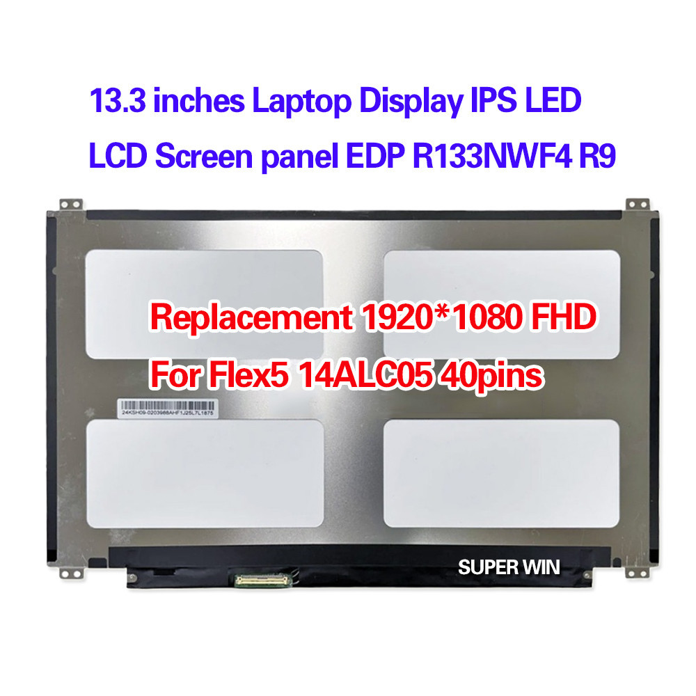 ⋚13.3 inches Laptop Display IPS LED LCD Screen panel EDP R133NWF4 R9 ...