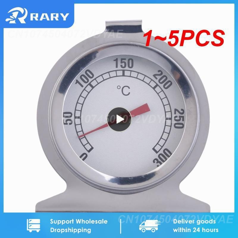 ๑1~5PCS Kitchen Oven Thermometers Stainless Steel Food Meat Dial Mini ...