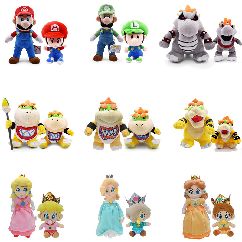 Mario Bros Luigi Plushies Toy Princess Rosalina Peach Daisy Kawaii Baby ...