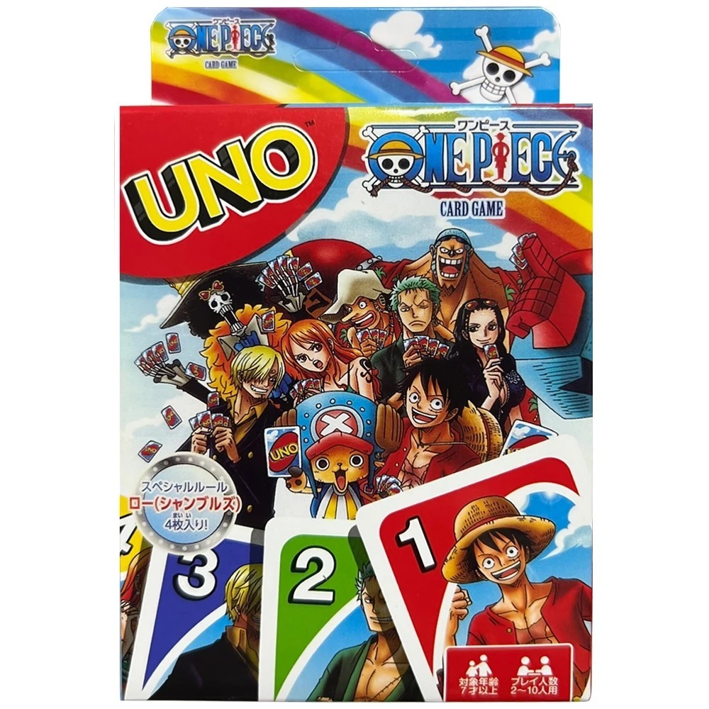 new UNO Pirates Anime Game cartoon UNO No mercy Card Family Funny ...