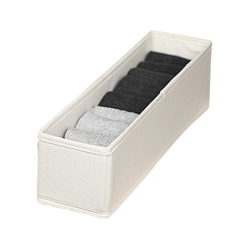 Narrow Storage Bins Stackable Space-Saving Fabric Storage Bins Durable ...