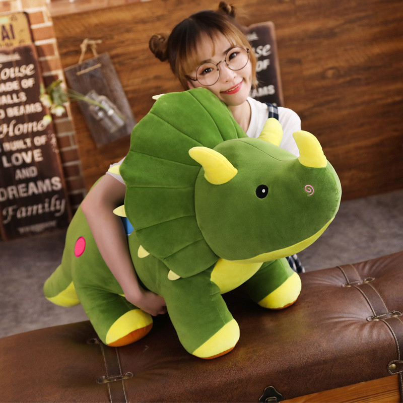 40cm Creative Big Plush Soft Triceratops Stegosaurus Plush Toy Dinosaur ...