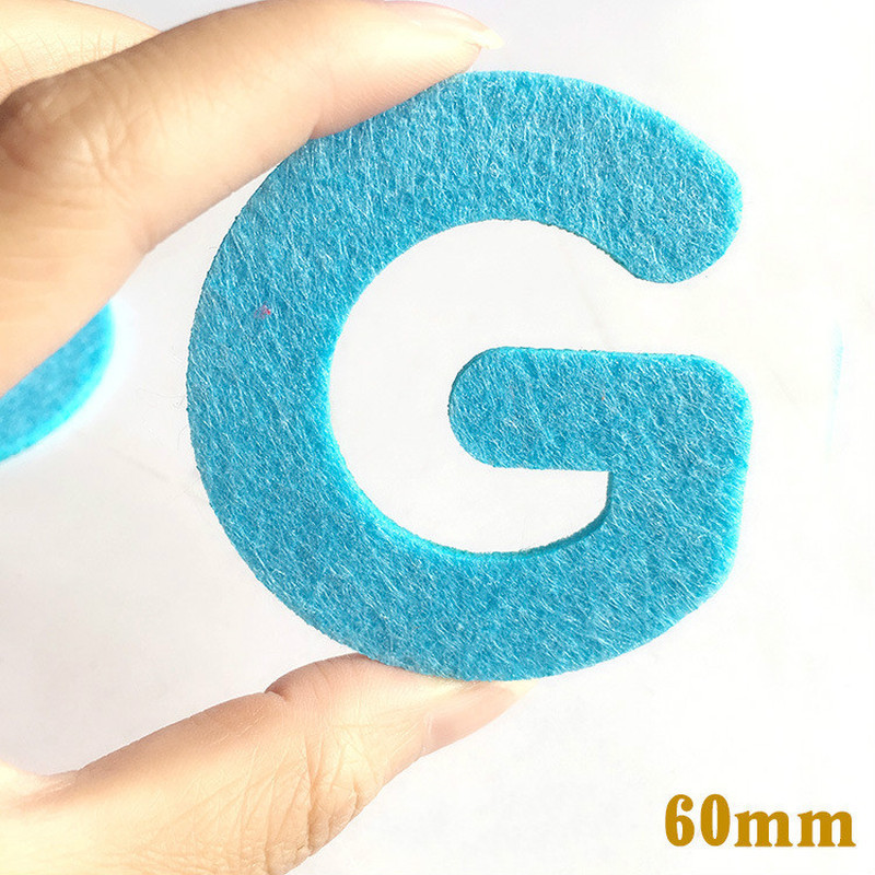 26 English Letters Alphabet A to Z Word Wool Felt Pads Fabric Crafts ...