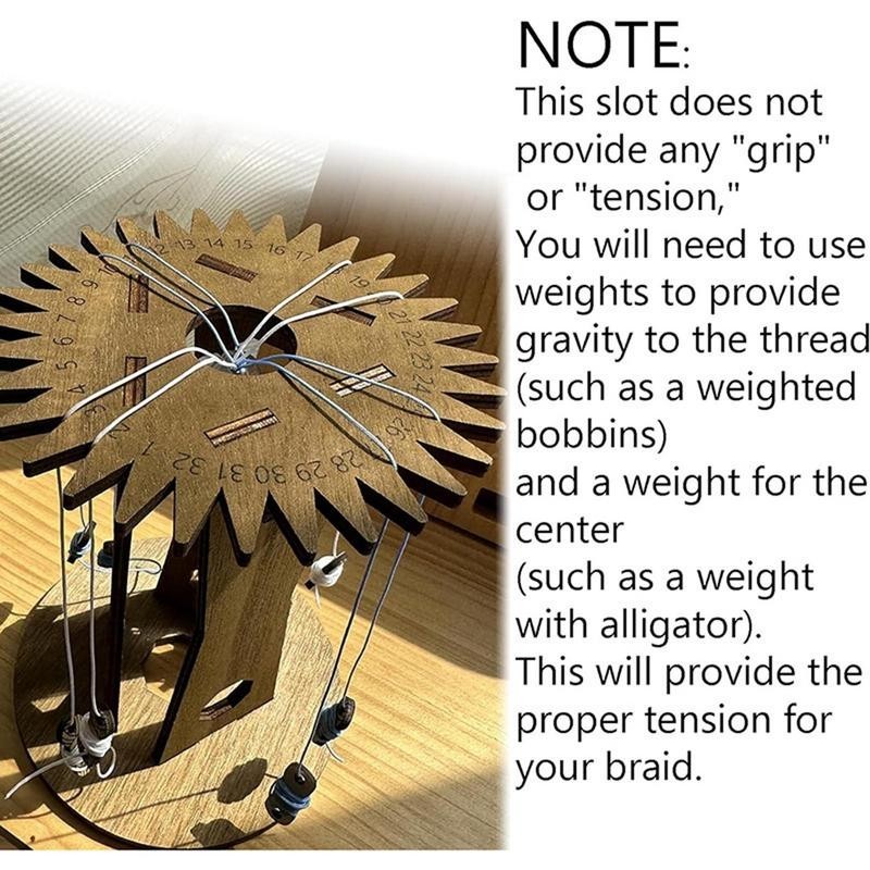 Thread Braiding Disk Thread Weaving Disk Stand DIY Rope Cord Crafts ...