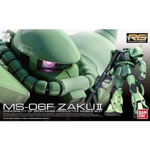 RG Mobile Suit Gundam MS-06F mass-produced Zaku 1/144 scale color-coded plastic model | Shopee ...