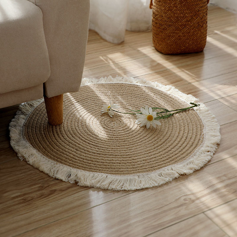 Hand-woven Jute Carpets For Living Room Bedroom Decor Round Sisal Mat ...