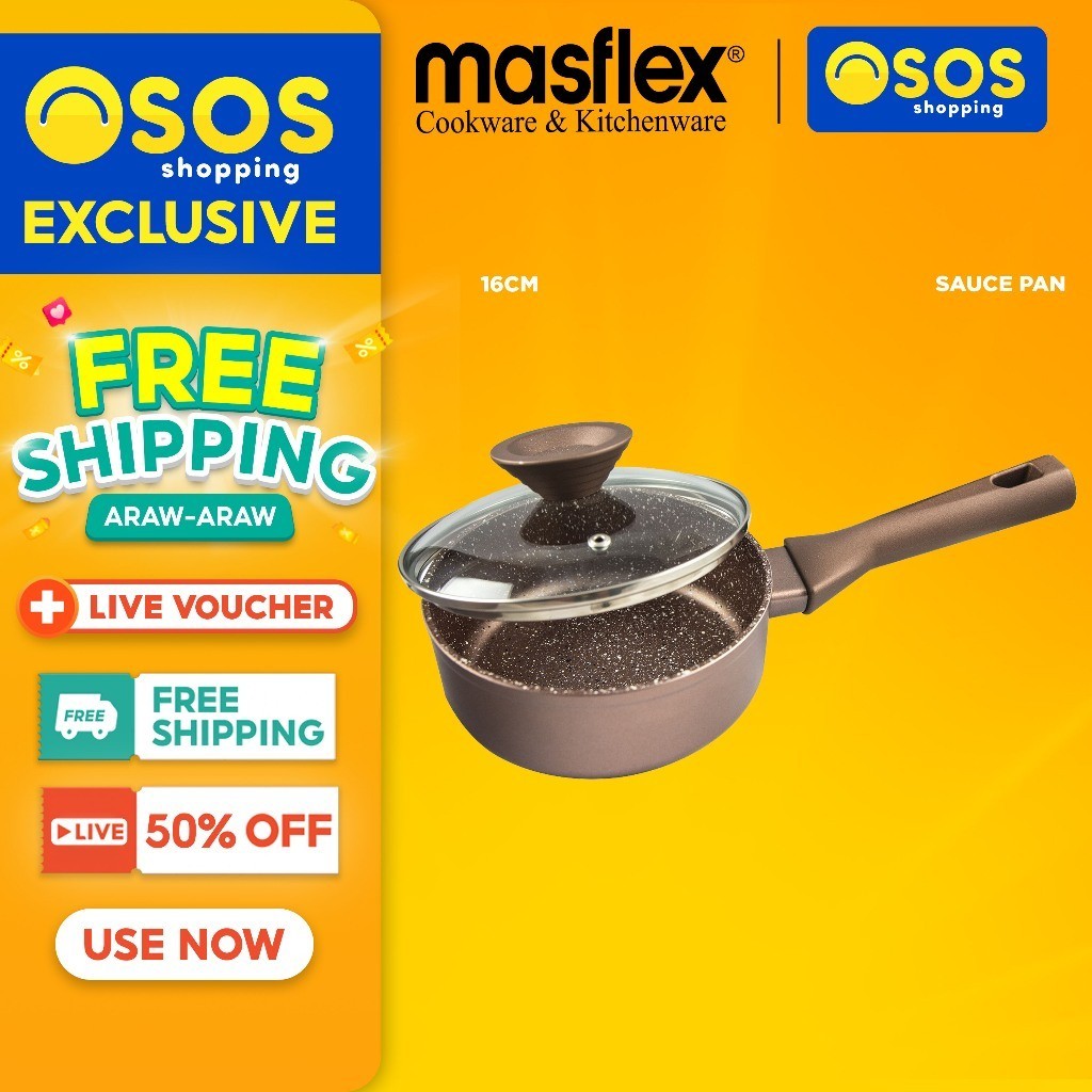 MASFLEX Original 16cm Forged Elegance Non-Stick Induction Sauce Pan ...
