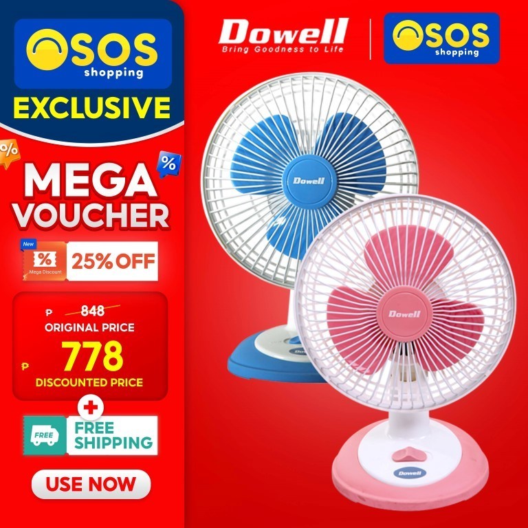 Dowell Original 6 inch Electric Table Fan Desk Fan TF-616 •OSOS ...