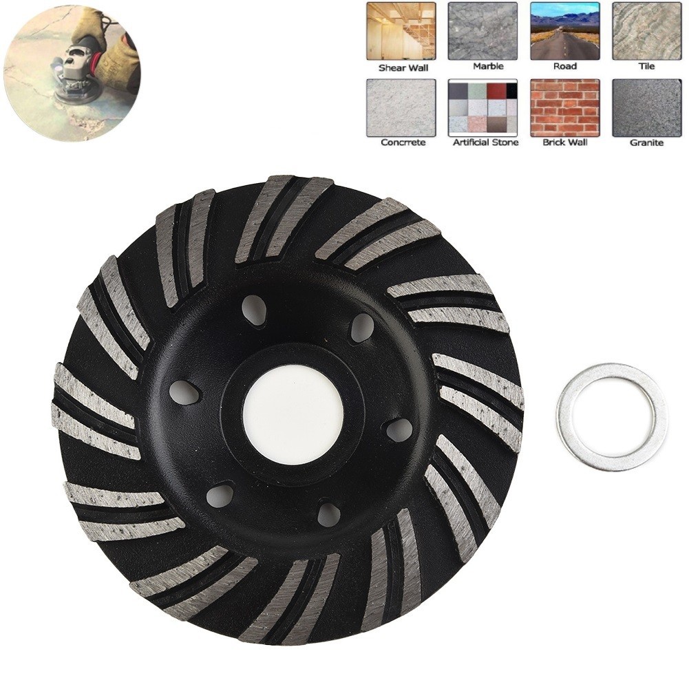♦4\" 100mm Segment Grinding Cup Wheel Polishing Disc Grinder Concrete ...