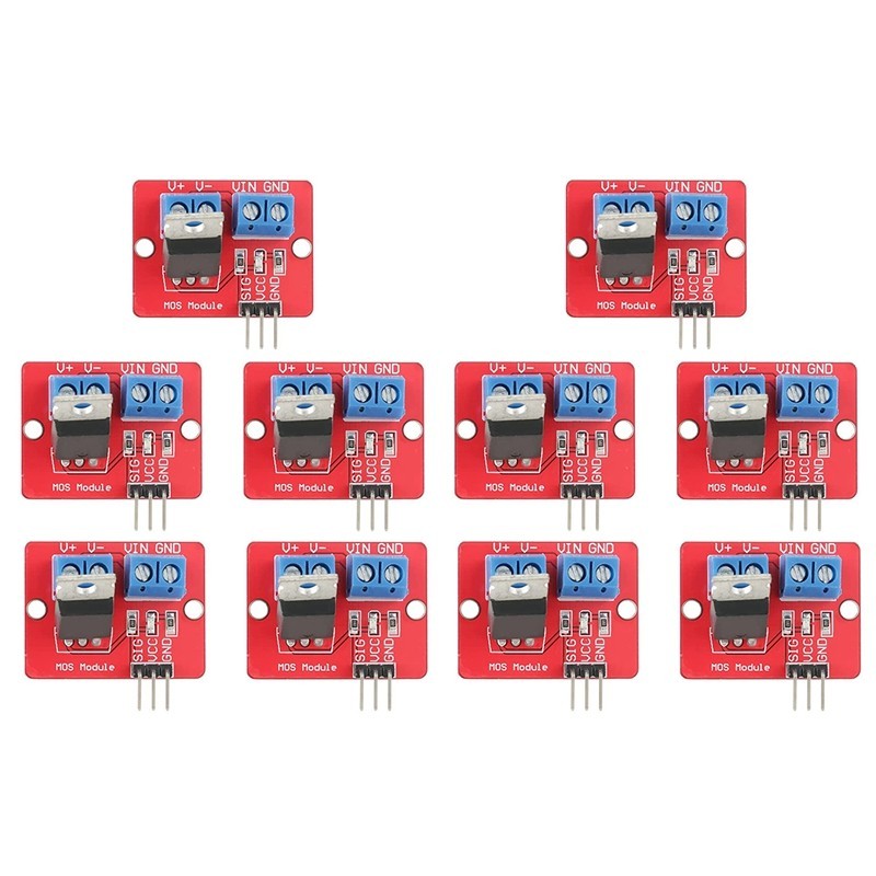 10Pcs IRF520 MOS Driver Module PWM Dimmer 0-24V Top Mosfet Button IRF 520 For Arduino MCU ARM R ...