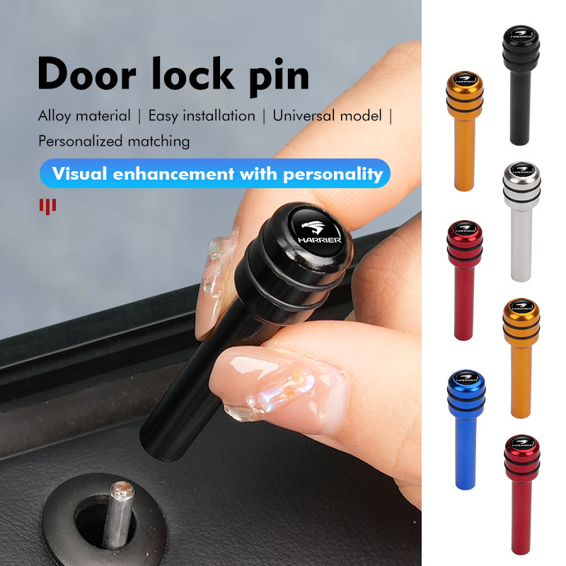 ☊2PCS Car Pins Lock Pin Screw Knob Alloy Door Lock Accessorie For ...