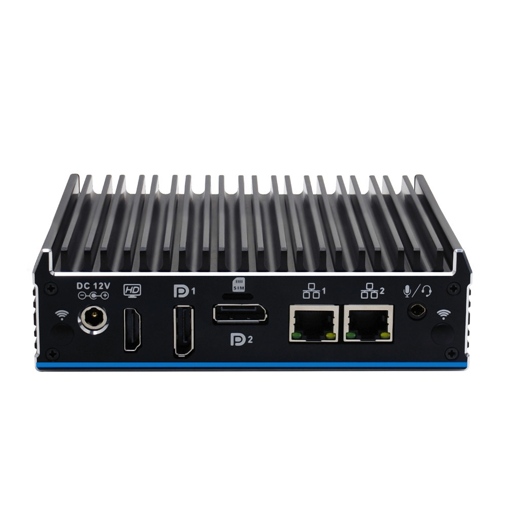 ⊹Router With three display out 2*DP HDMI intel Celeron J4125 Fanless ...