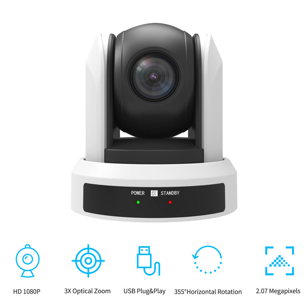 ★Conference PTZ Camera Wall Mount Cam 3X Optical Zoom USB Conection ...