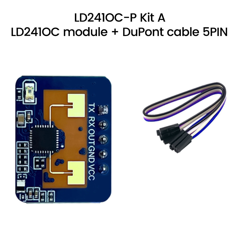 ♚HLK-LD2410C 24G mmWave FMCW Millimeter Wave 5M Human Presence Status ...