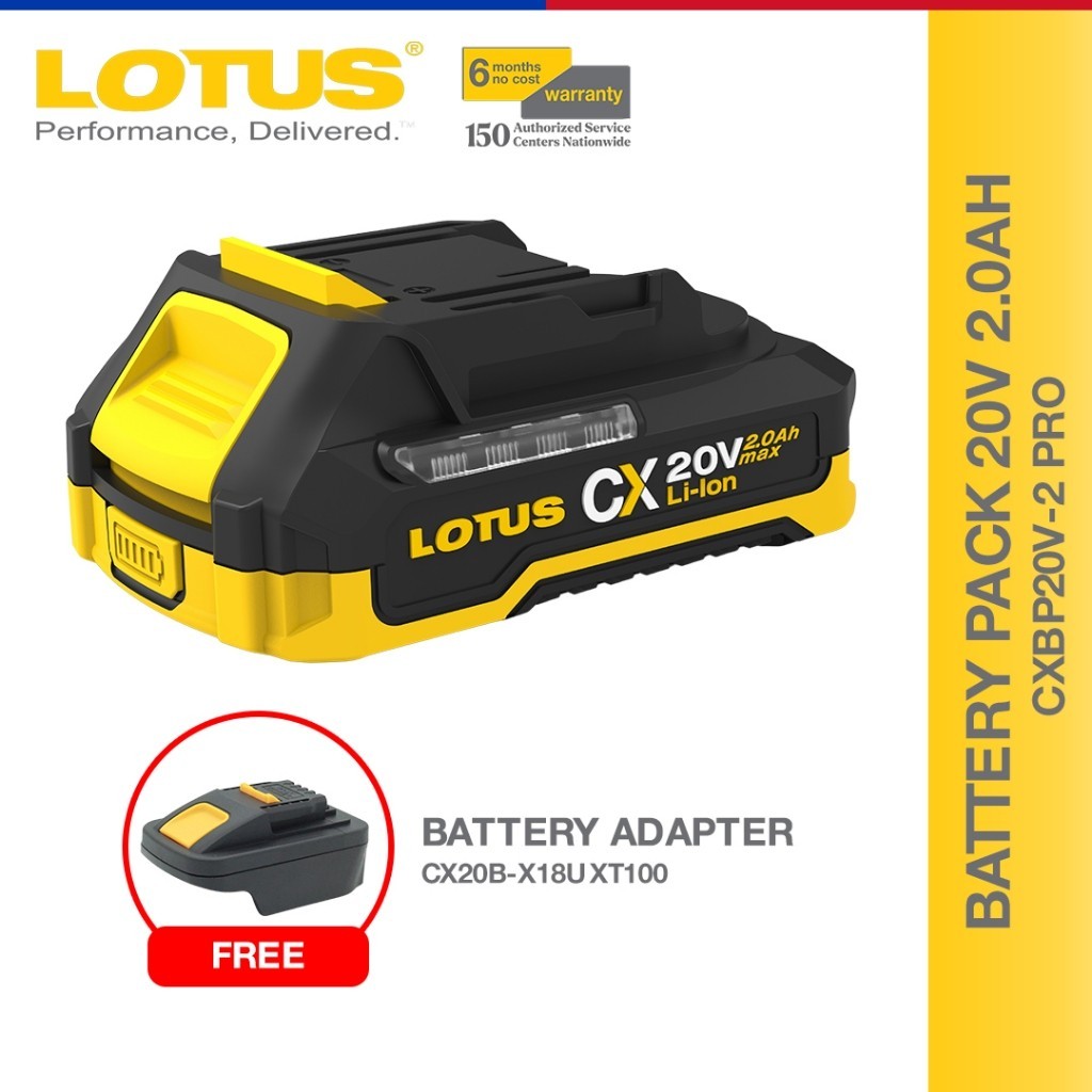 Lotus Battery Pack 20V 2.0AH CXBP20V-2 PRO | 20V 4.0AH CXBP20V-4 PRO ...