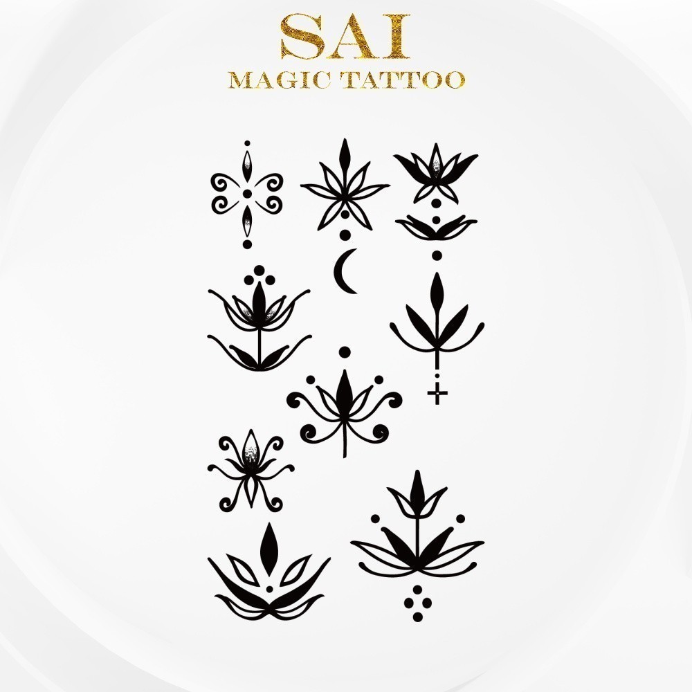 SAI MAGIC TATTOO 454 Lasts To 2 Weeks Tattoo Sticker Waterproof Long ...