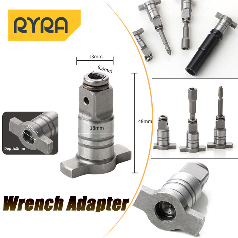 18V Electric Brushless Impact Wrench Adapter Dual-Use Spanner Shaft ...
