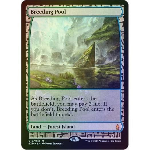 MTG Proxy Card - Breeding Pool (Foil) | Zendikar Expeditions (EXP ...