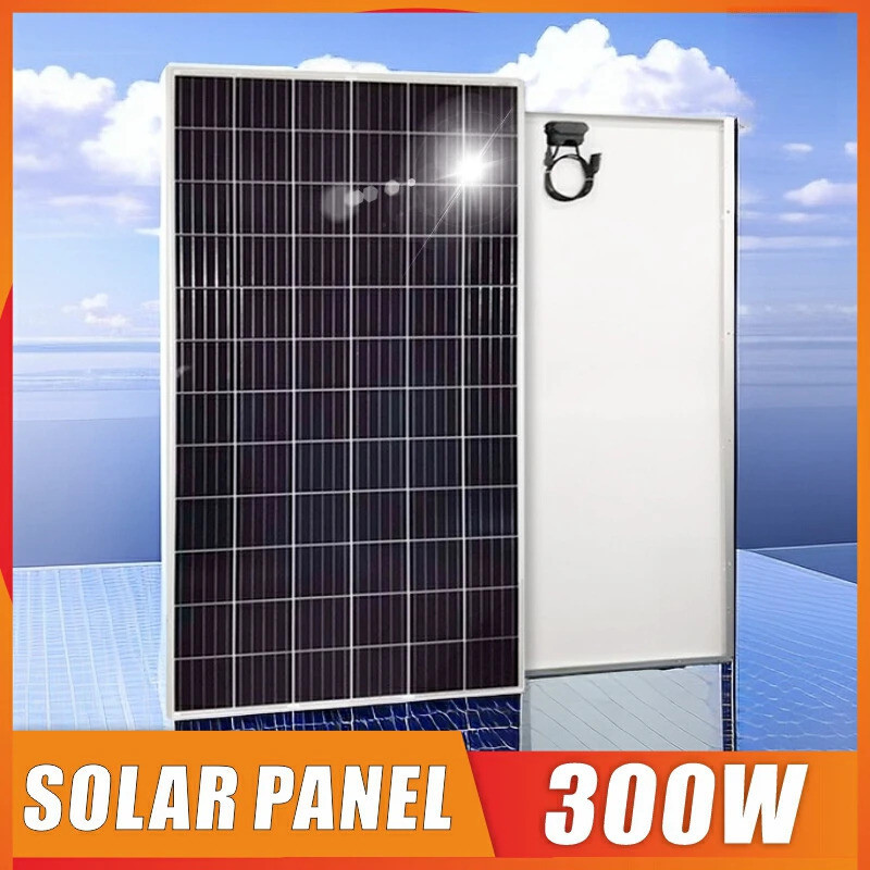 300W 12V Solar Panel Kit 600W Solar Panel 100A Controller USB Port ...