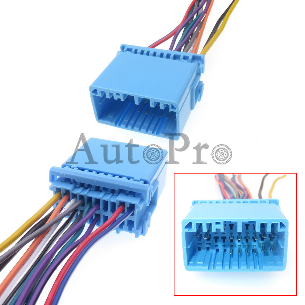 ⚡1 Set 20 Hole AC Assembly Auto Universal Male ISO Connector Car Radio ...