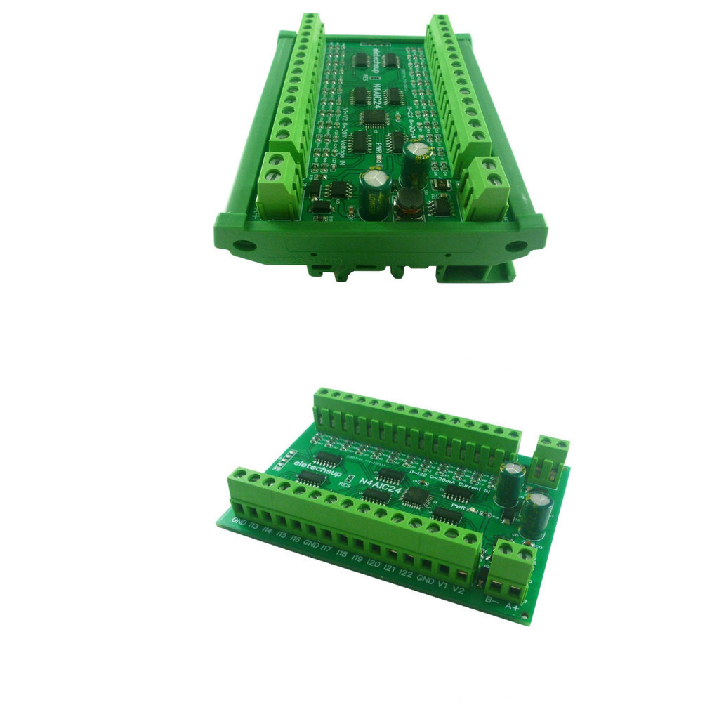 ♥PT100 K Thermocouple Pressure Sensor DC 12 24V 8-24CH 4-20MA To RS485 Current Analog Input ...