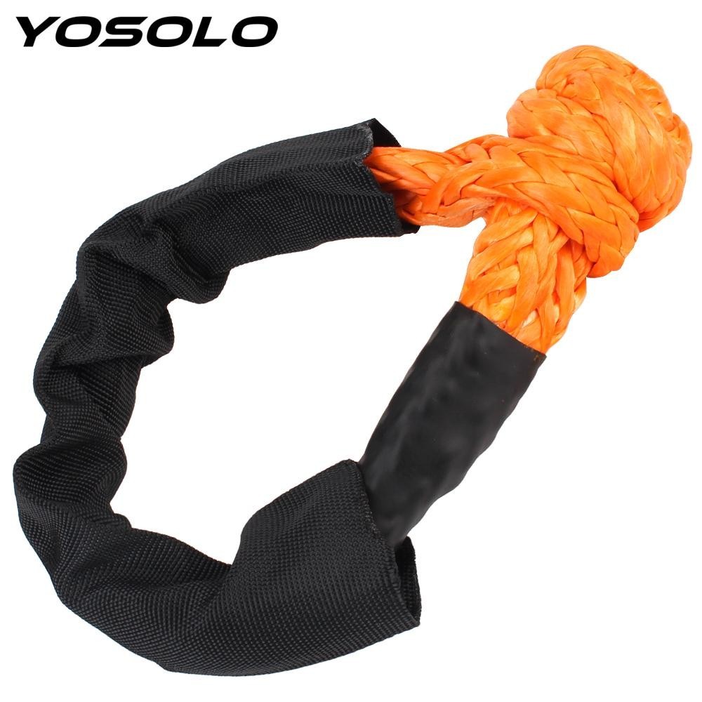 【Synthetic Fiber Soft Shackle for Vehicle Recovery Off Road Towing ...